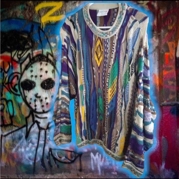 COOGI | Sweaters | Vintage Coogi Sweater Multi Purple | Poshmark